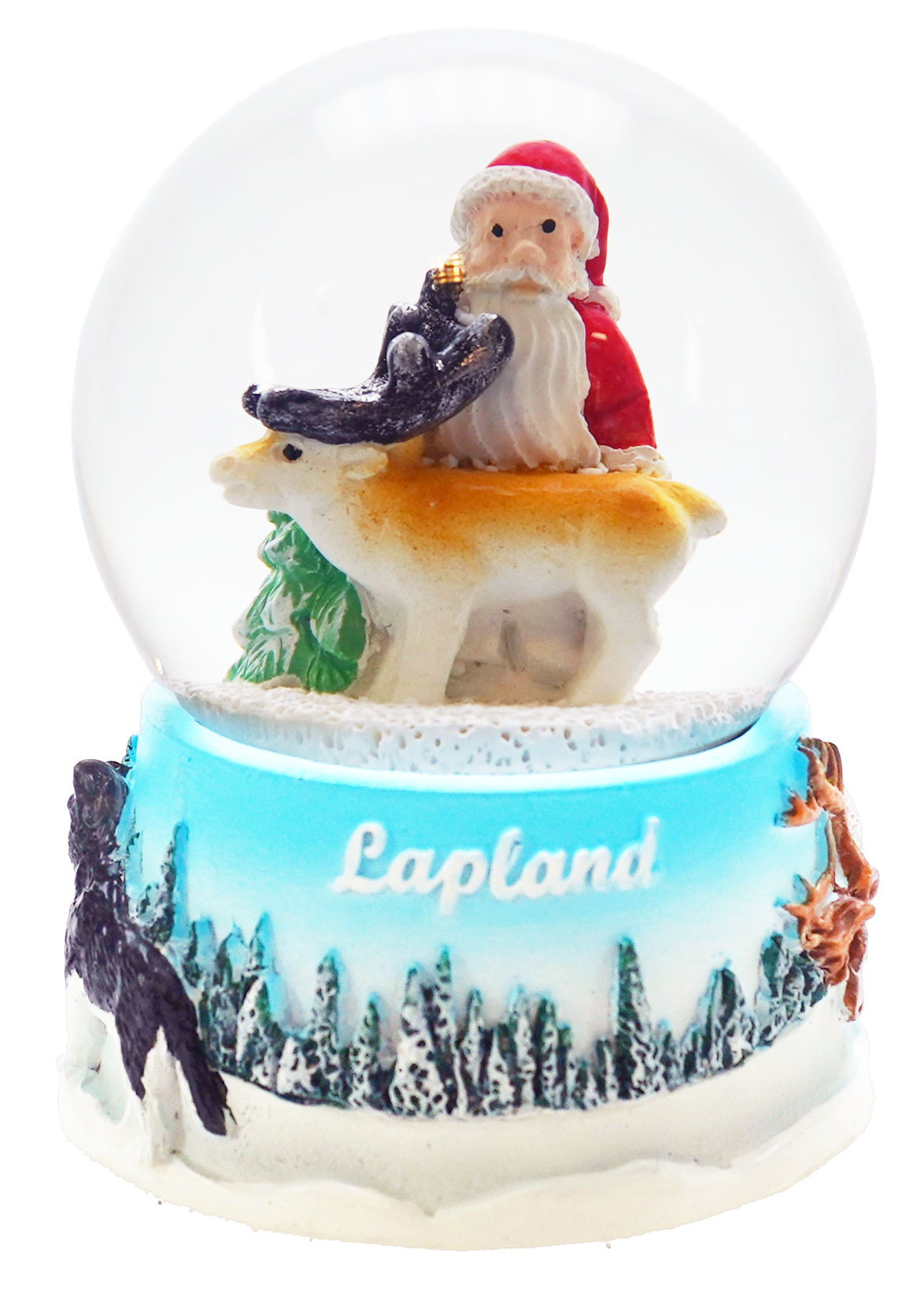 Santa Claus Snowflake Ball 6 cm LAP – Happy Orange Oy