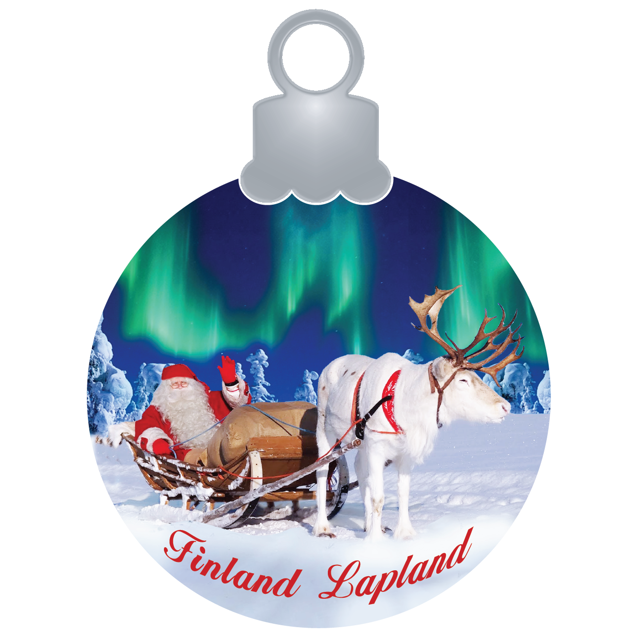 Christmas Ball Santa Claus Sleigh – Happy Orange Oy